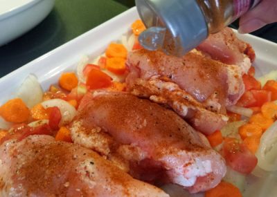 Cómo hacer pollo al pimentón en el horno