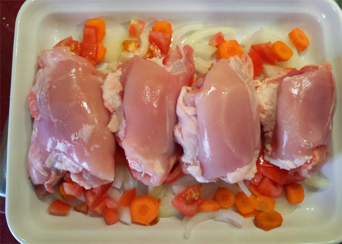Cómo hacer pollo al pimentón en el horno
