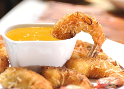 Camarones al coco rallado, receta paso a paso